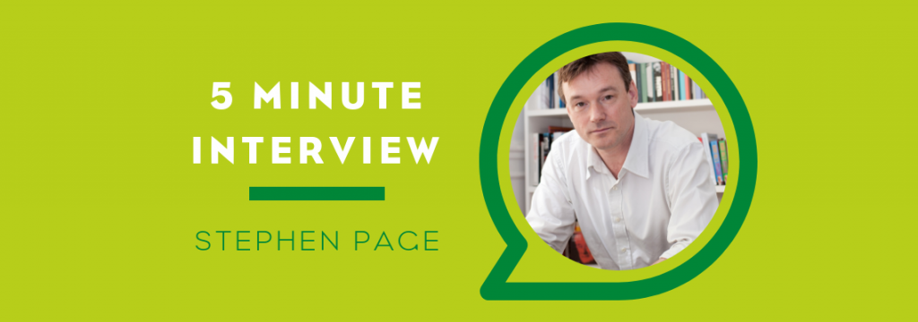 Five Minutes With Stephen Page | The Hub by The London Book Fair ...